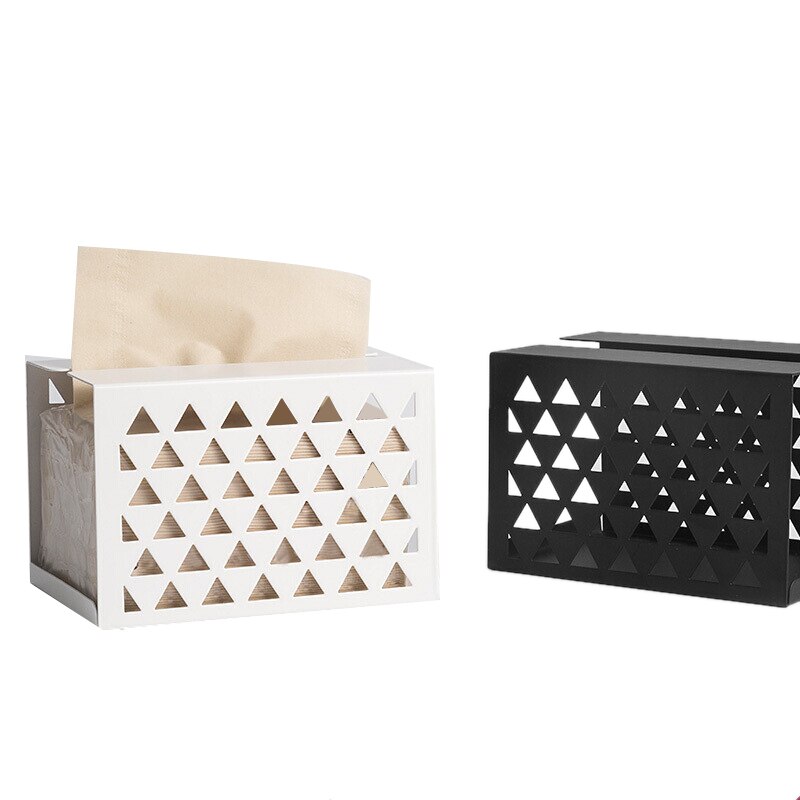 Rectangular Napkin Carton Iron Tissue Box Paper Ho... – Vicedeal