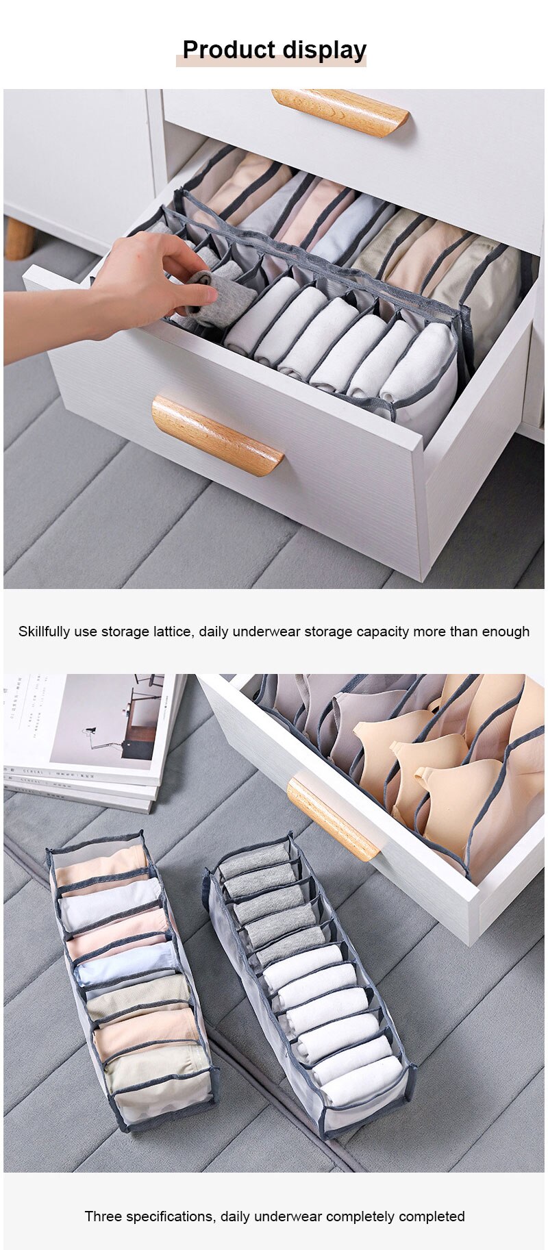 7 Grid Foldable Wardrobe Wall Door Back Hanging Ba... – Vicedeal