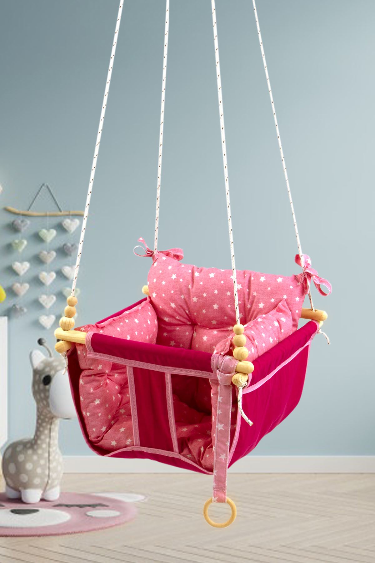 Pink Baby Safe Toy Rocking Chair Swing Play Activi... – Grandado