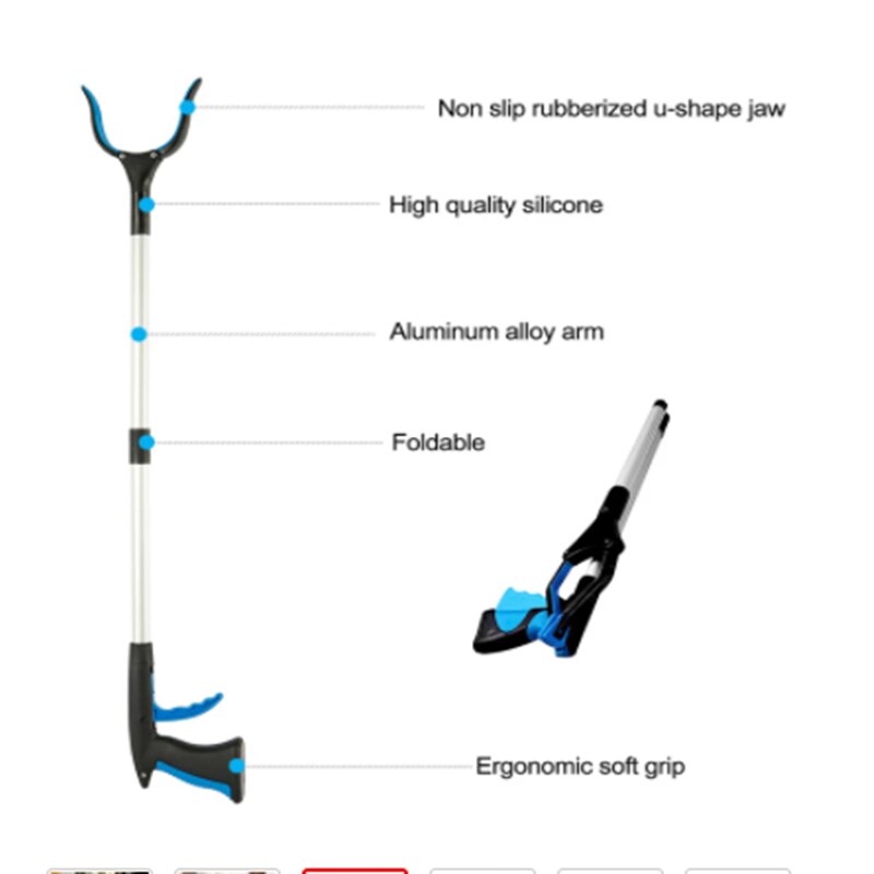 Collapsible Garbage Pick Up Tool Cat Litter Reache... – Grandado