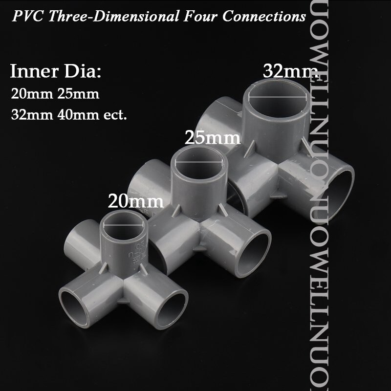 10Pcs 20 25 32 40Mm Vier Manier Pvc Pijp Connector... – Vicedeal