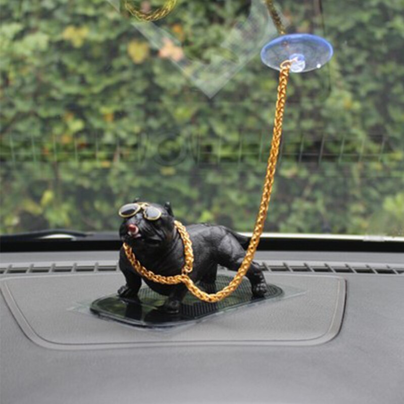 Funny Smoking Bully Dog Car Ornaments Accessories ... – Grandado