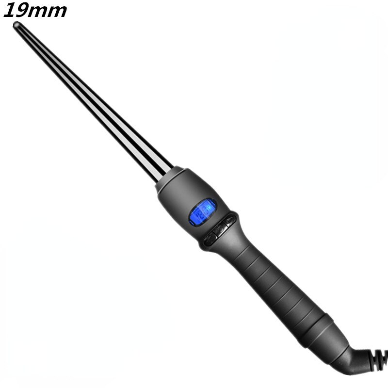 Curler curling rod LCD conical curler single tube ... – Vicedeal