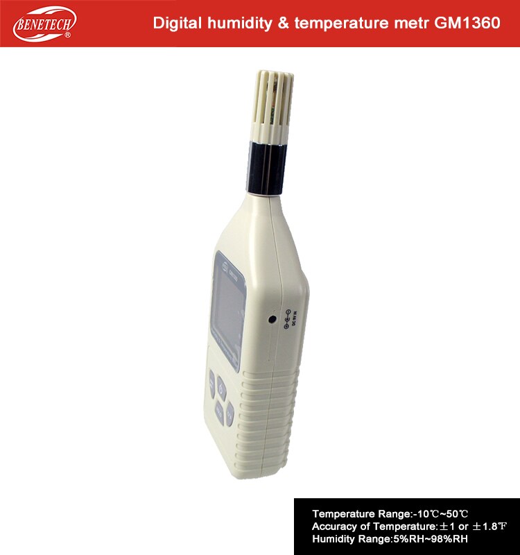 Vochtigheid temperatuur meter gm1360 benetech – Vicedeal
