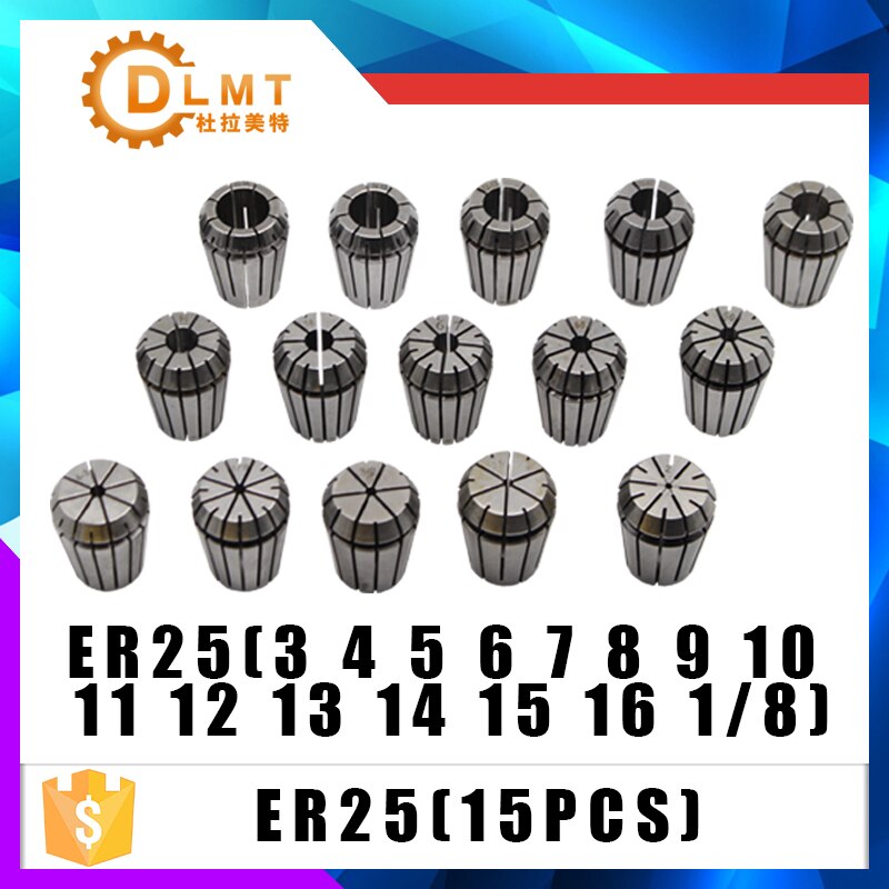 15Pc ER25 Collet Tool + MT3 ER25 Collet Chuck Hold... – Grandado