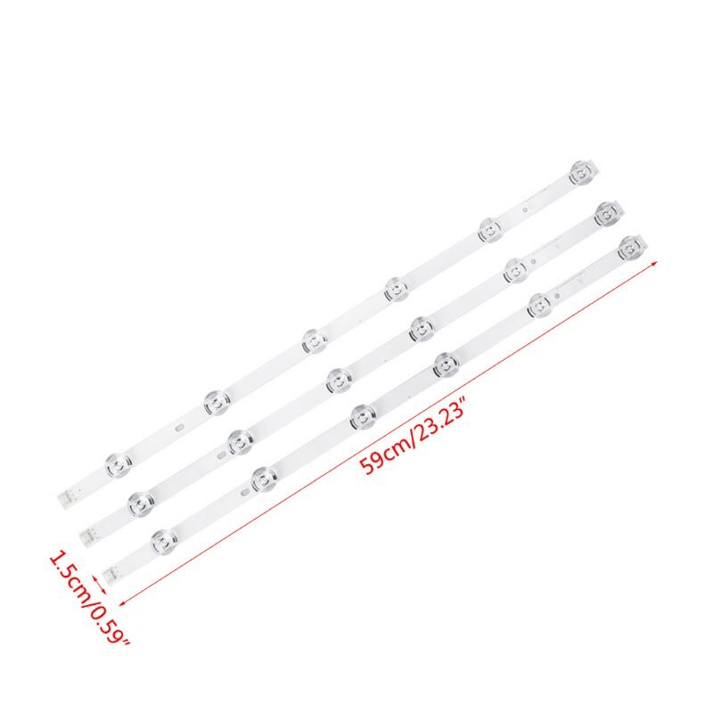 3Pcs/Set LED Backlight Strip 6 Lamp Light Bar for ... – Grandado