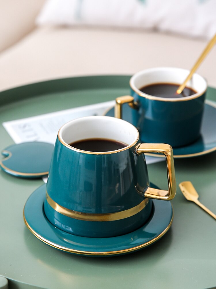 Ceramic Coffee Cup Set Porcelain Reusable Party Vi... – Grandado