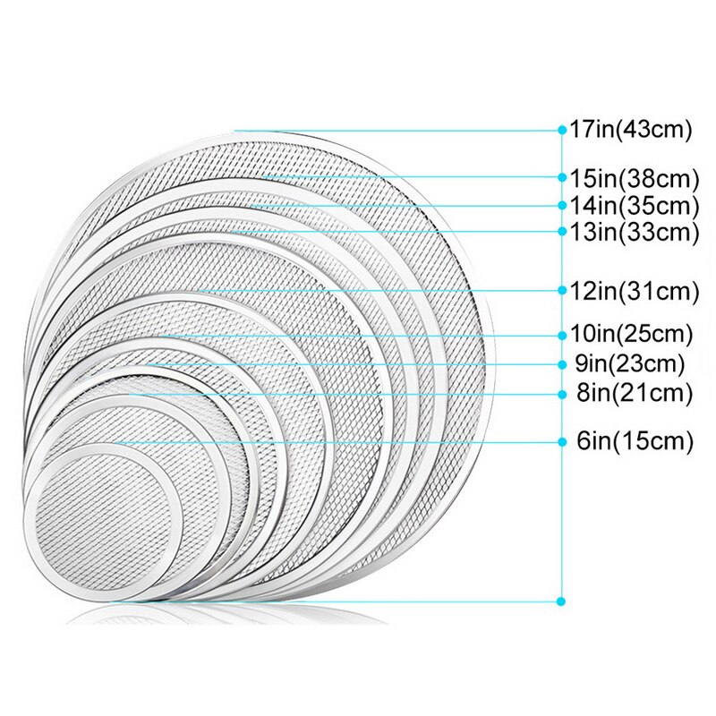 Non stick Pizza Screen Pan Baking Tray Metal Net S... – Grandado