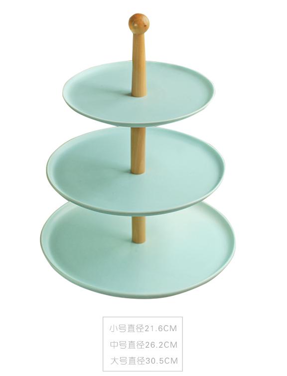 Ceramic Double-layer Fruit Plate Two Or Three Laye... – Vicedeal