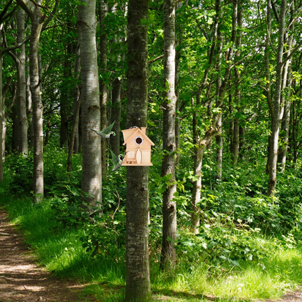 Vogel Huis Houten Natuurlijke Vogel Huis Met Post ... – Vicedeal