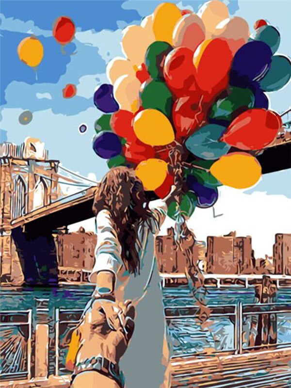 AZQSD Oil Painting By Numbers Figure Paint By Numb... – Vicedeal