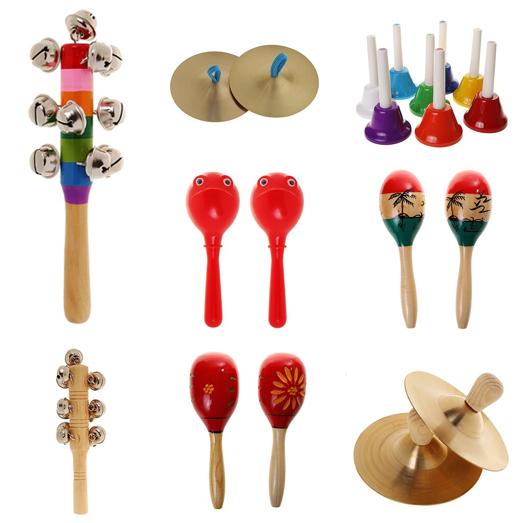 Hand Percussion Wooden Maraca Children Musical Ins... – Vicedeal