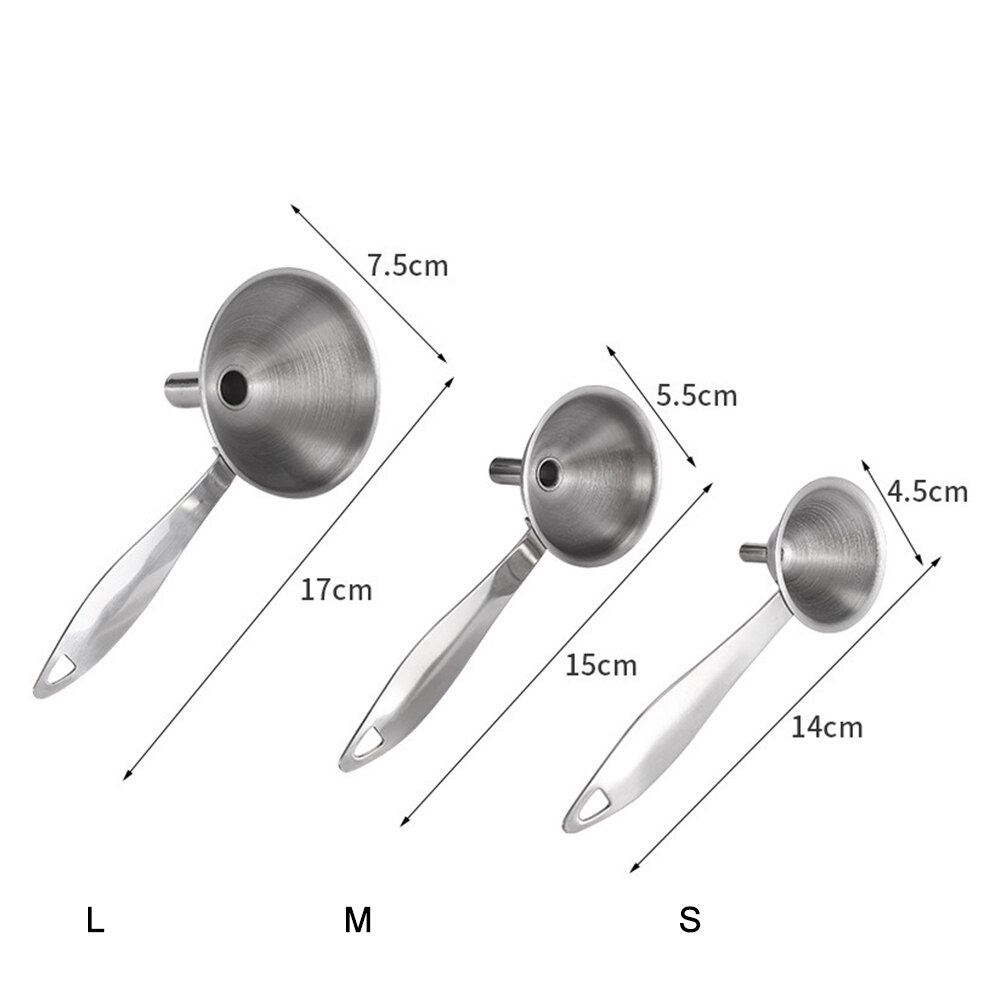 Stainless Steel Mini Mouth Funnels Portable Bar Wi... – Grandado