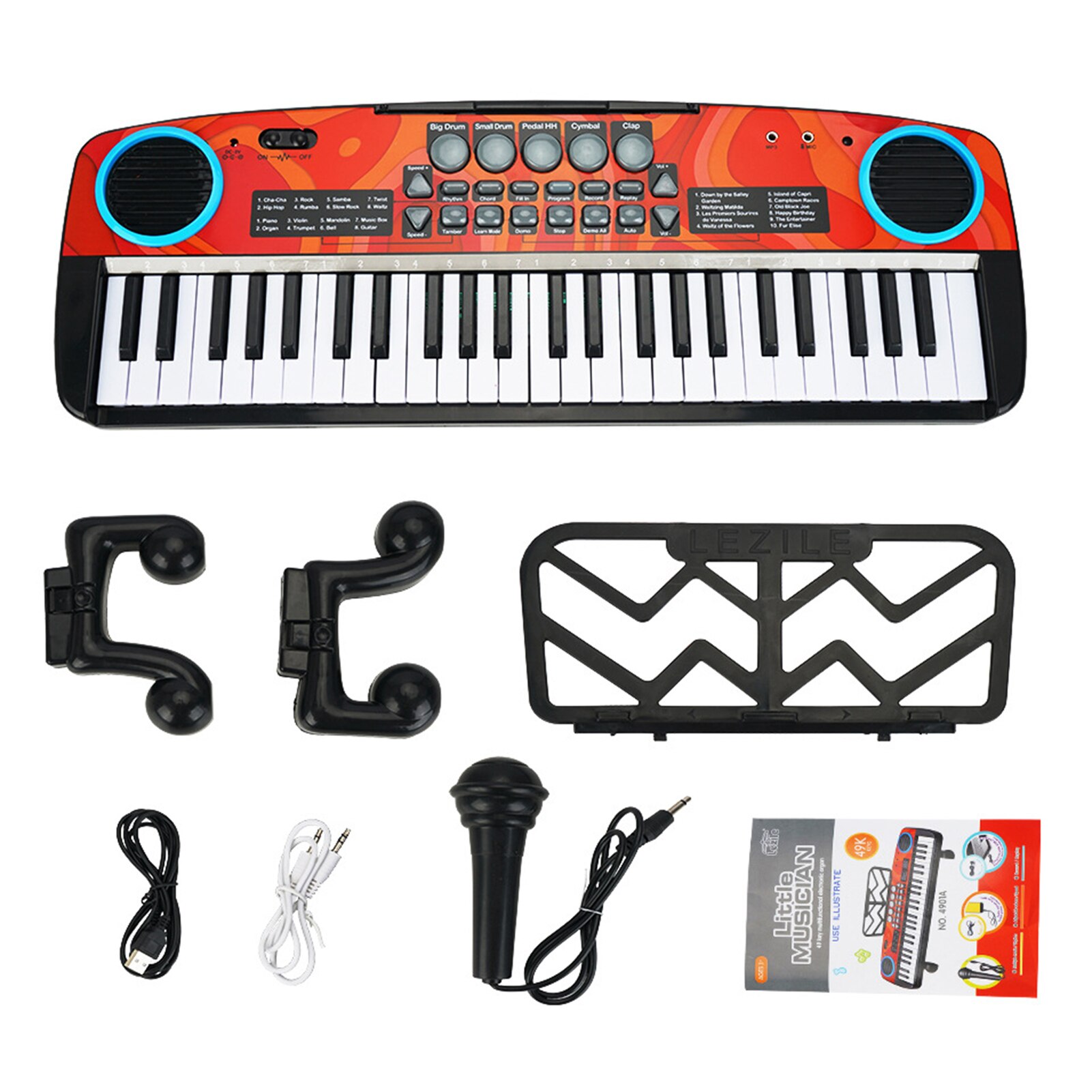 4901A Electronic Piano 49-Key Multi-Mode Musical T... – Vicedeal