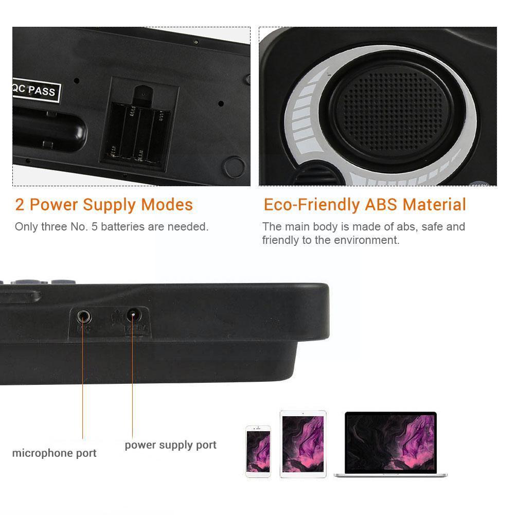 61/37 Keys Electronic Organ USB Digital Keyboard P... – Grandado