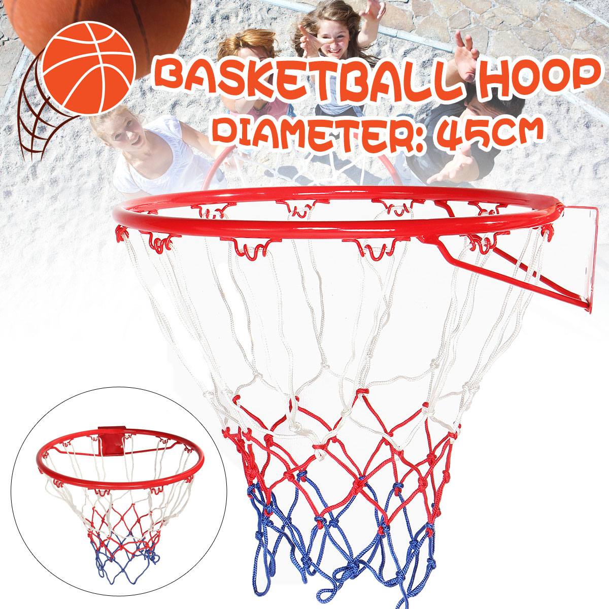 Wandmontage Basketbal Hoepel Netting 45Cm Metalen ... – Grandado