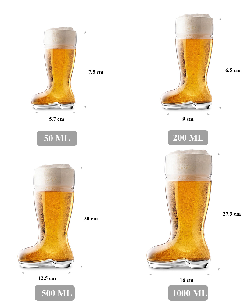 Vintage novelty shoes shaped beer glass cups party... – Grandado