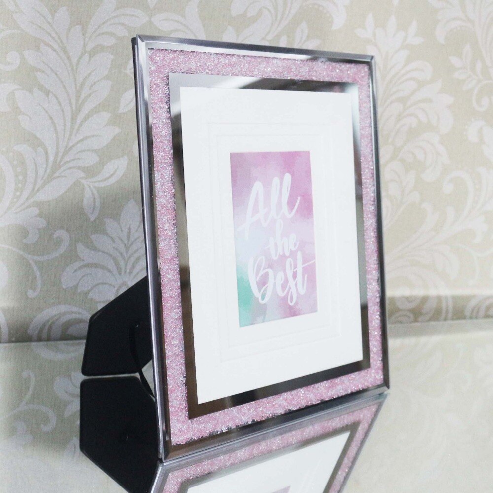 Christmas Crystal Photo Frame Desktop Glass Mirror... – Vicedeal