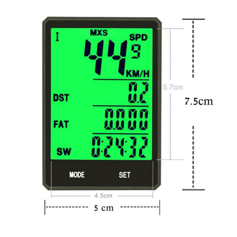 2.8 inch Fiets Draadloze Computer Regendicht Multi... – Vicedeal