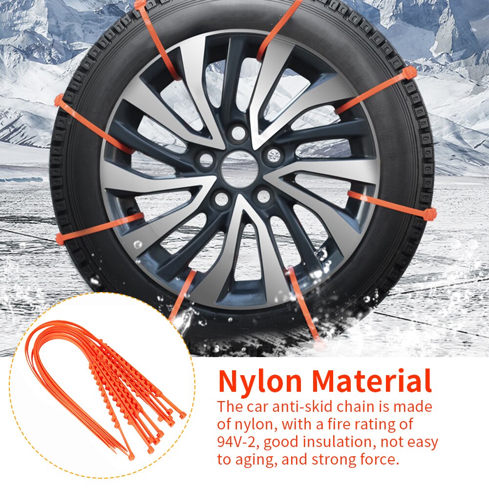 10pcs Anti Slip Snow Chain Emergency Wear Resistan... – Vicedeal