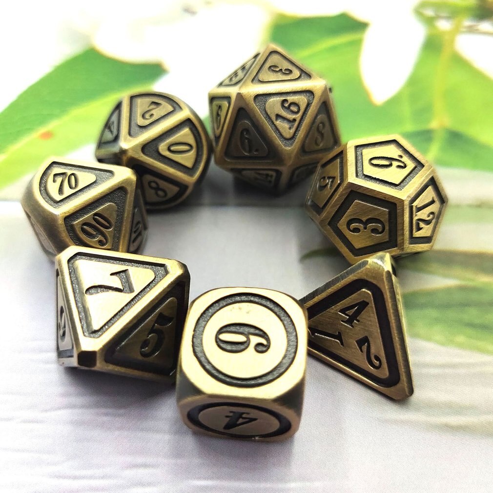 Antique Metal Alloy Dice Board Game Dice Zinc Allo... – Vicedeal