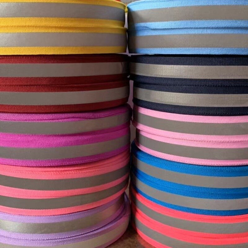 15mm 50 Yards Reflective Polyester Webbing Strap T... – Grandado