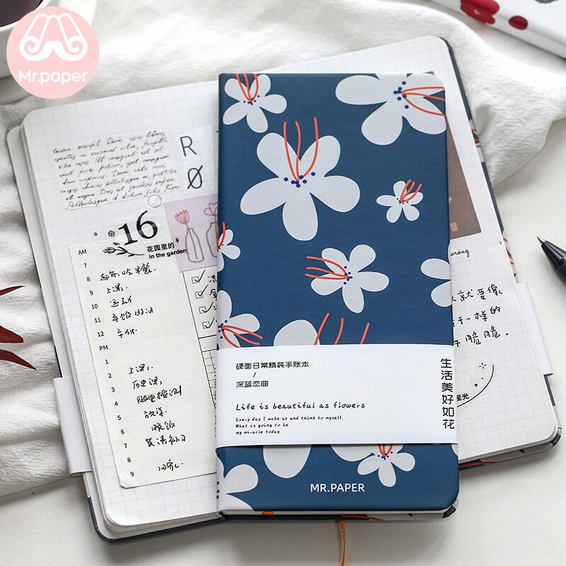 Mr Paper 4 Designs Traveling Notebook Flower Fruit... – Grandado