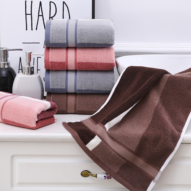 100% Cotton Solid Bath Towel Beach Towel For Adult... – Grandado