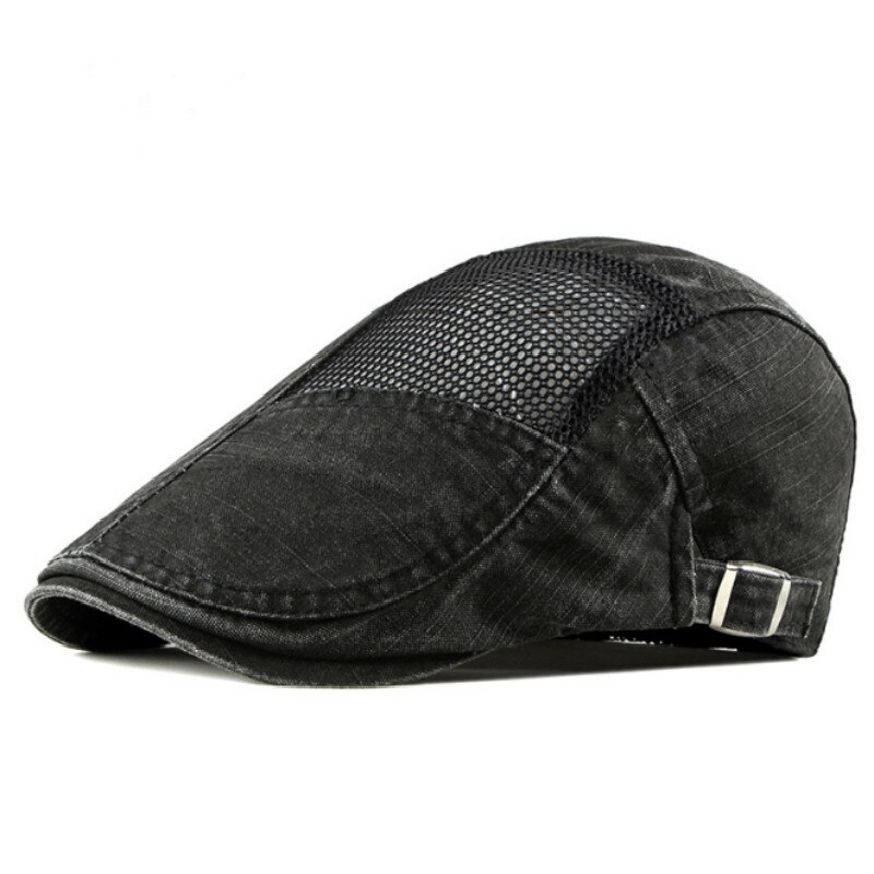 Cotton Mesh Newsboy Flat Ivy Cap Breathable Golf D... – Vicedeal