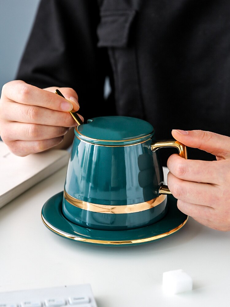 Ceramic Coffee Cup Set Porcelain Reusable Party Vi... – Grandado