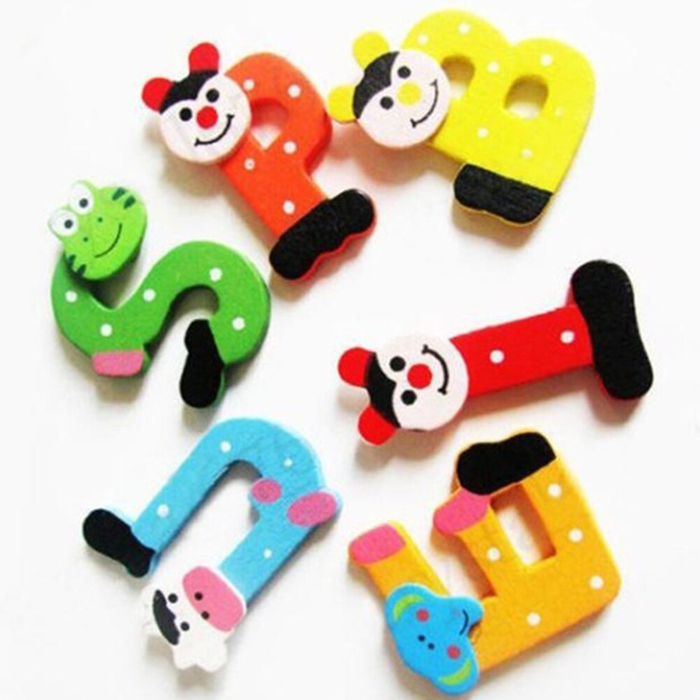 2Wooden letters Cartoon Alphabet Magnetism Fridge ... – Grandado