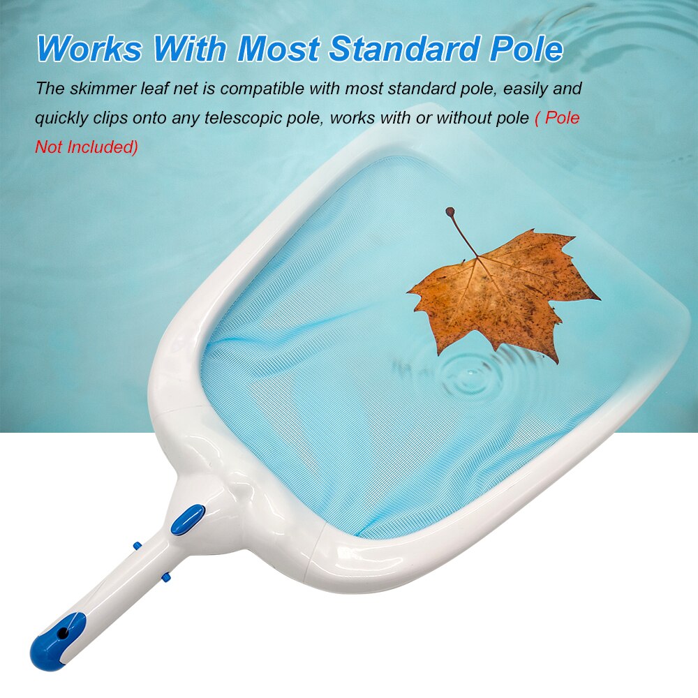 Heavy Duty Pool Leaf Skimmer Rake Net with Strong ... – Vicedeal