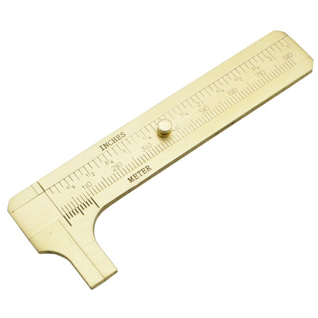 Mini Small Metal Solid Brass Vernier Caliper Ruler... – Grandado