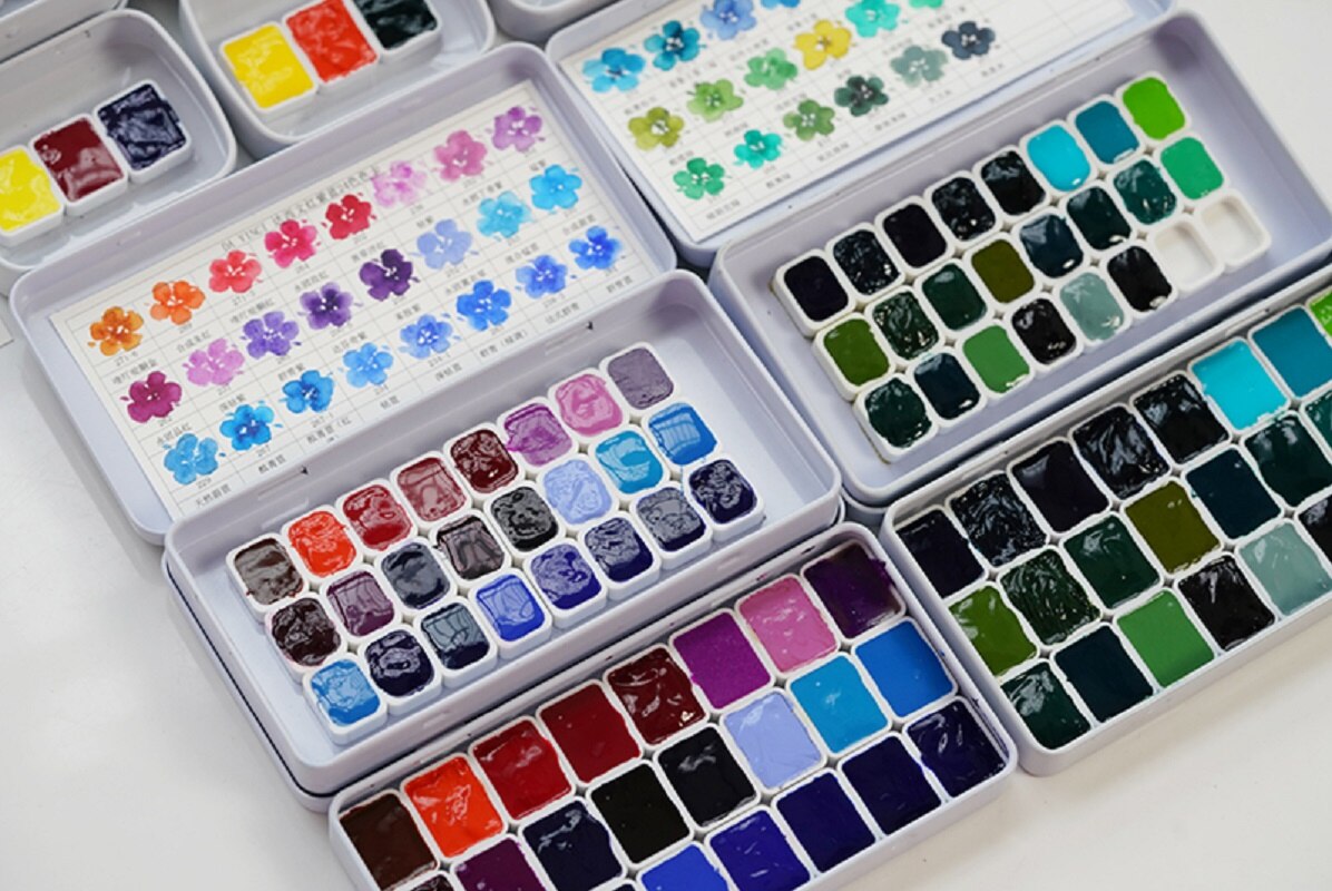 American DA VINCI watercolor paint dispensing set ... – Grandado