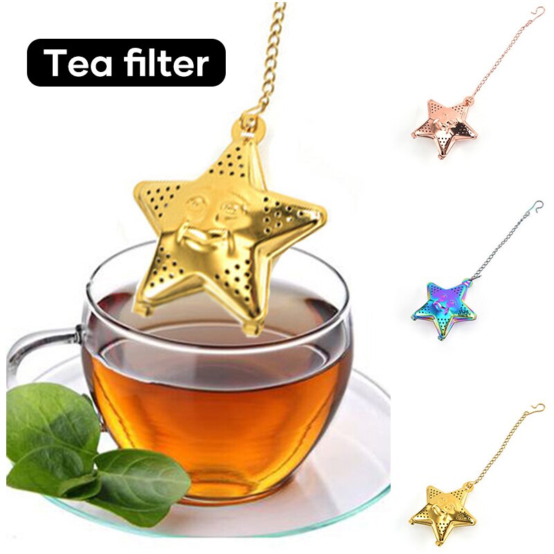 Star Shaped Tea Mesh Infuser Colorful Stainless St... – Grandado