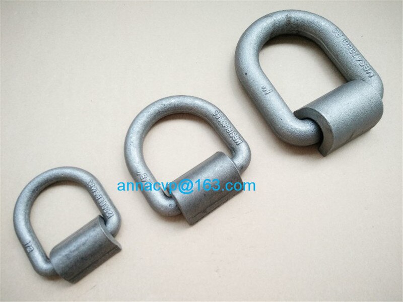 D-RING Weld on Flatbed Truck Trailer Tie Down D Ring Rope Chain Anchor ...