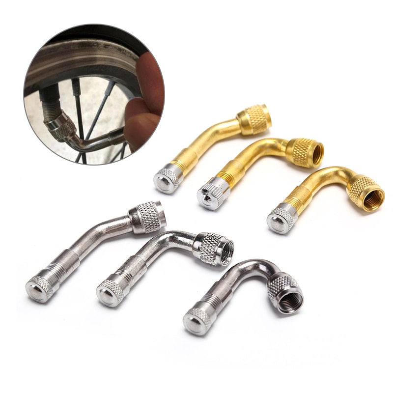 Brass Bike Air Tyre Valve Extender 45/90/135 Degre... – Grandado
