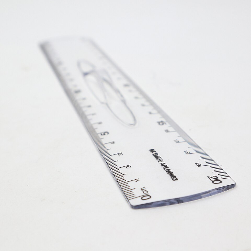 20cm Drawing Ruler Easy To Take Plastic Three-dime... – Grandado