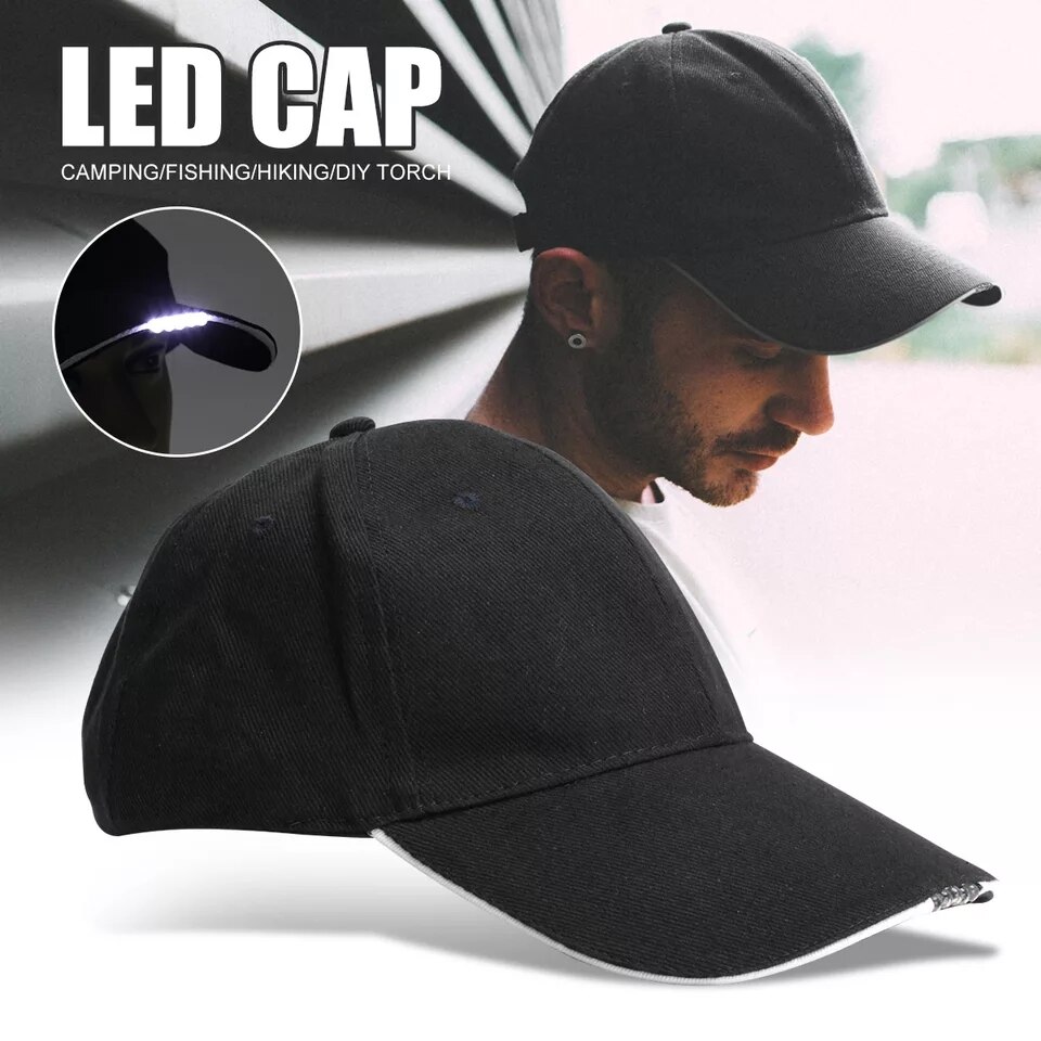 5 LED Headlamp Cap Battery Powered Fishing Camoufl... – Vicedeal
