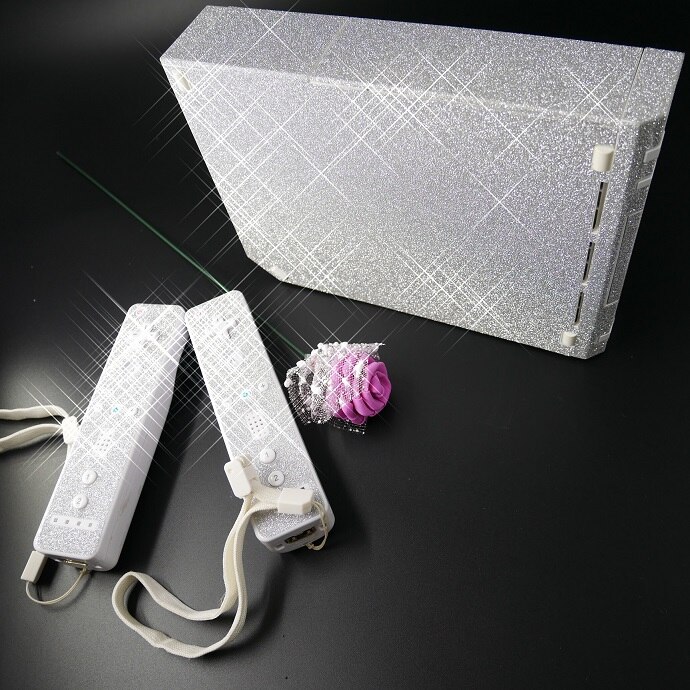 Shining Silver Bling Glitter Vinyl Skin Sticker Pr... – Grandado