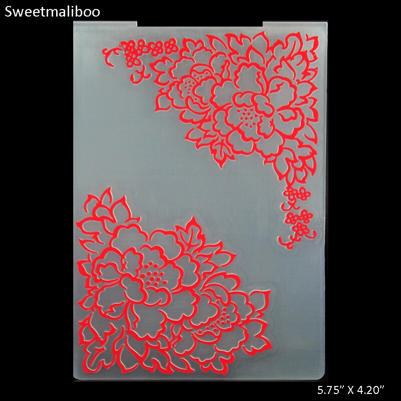 Diy Plastic Embossing Map Hoek Bloem Plakboek Card... – Grandado