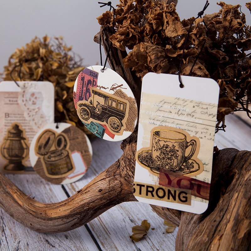 45 Pcs Vintage Scrapbook Stickers Retro Display Fu... – Grandado