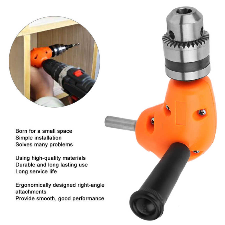 90 Degree Right Angle Drill Chuck Attachment Porta... – Vicedeal