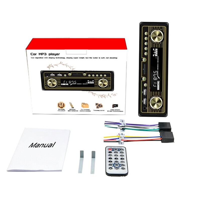 Autoradio Retro Een Din Autoradio Car Audio Blueto... – Vicedeal