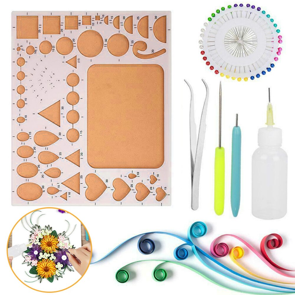 Diy Paper Quilling Tools Kit Template Mould Board ... – Grandado
