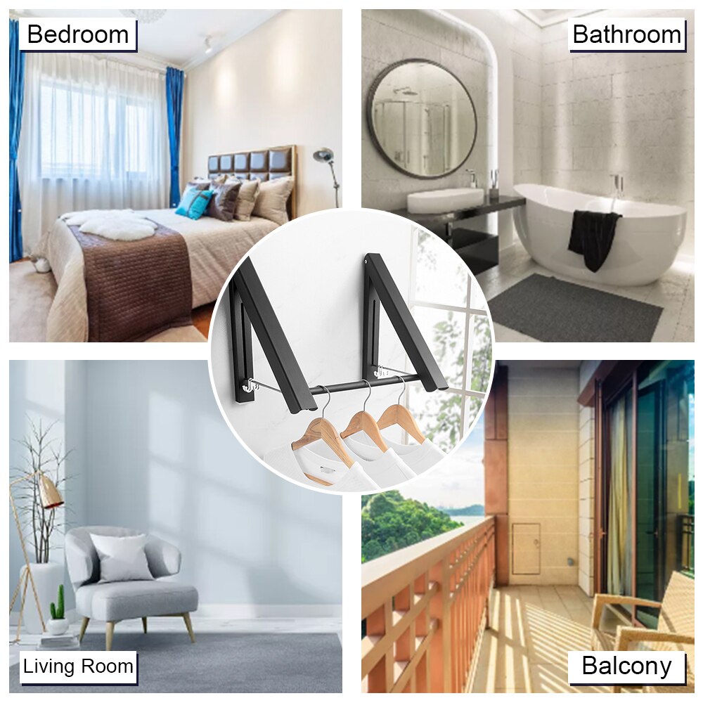 Intrekbare Drogen Stand Opvouwbare Hanger Droogrek... – Vicedeal