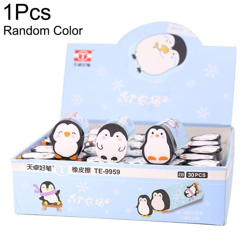 1pcs Cute Cartoon Penguin Animal Eraser Mini Rubbe... – Vicedeal
