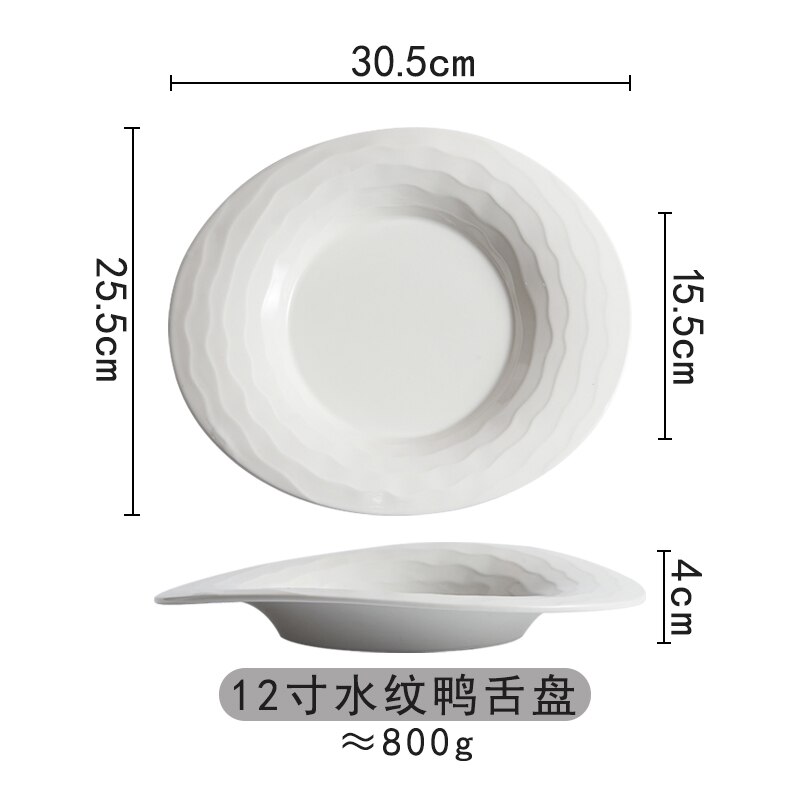 Nordic Style Cuisine Decorative Plate Hotel Restau... – Grandado