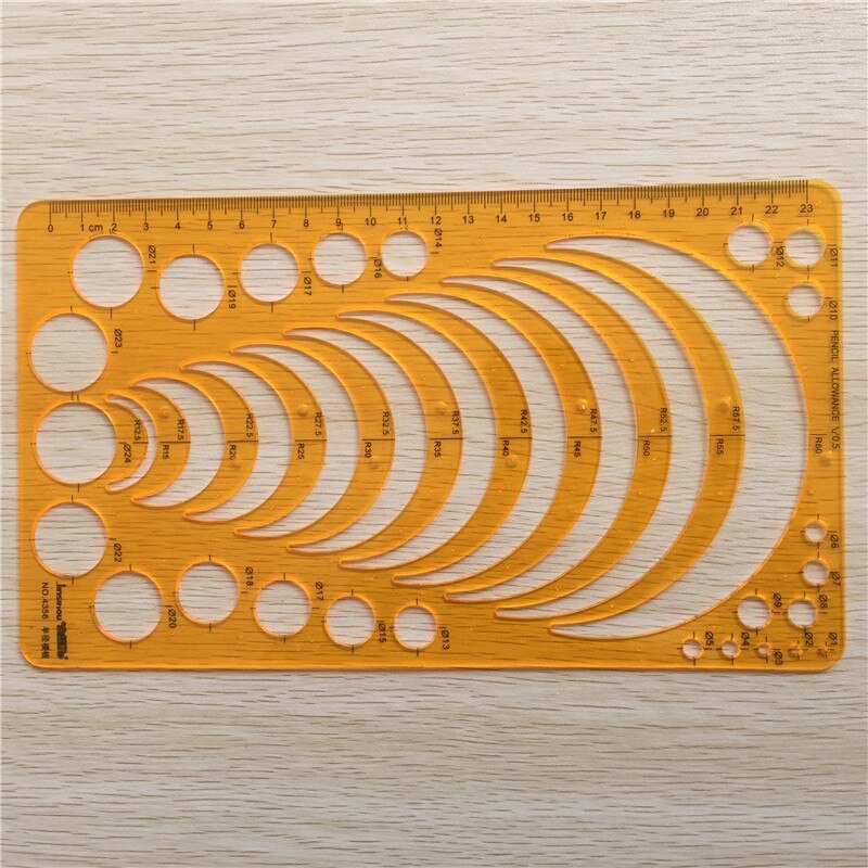1 Pcs DIY Radius template ruler 23cm Circular Draw... – Grandado