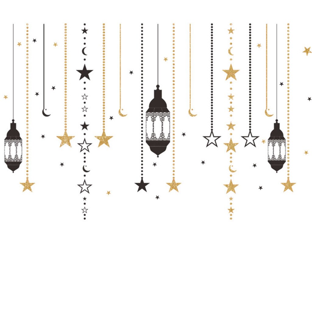 KAKUDER Ramadan Kareem Wall Sticker Removable Musl... – Grandado